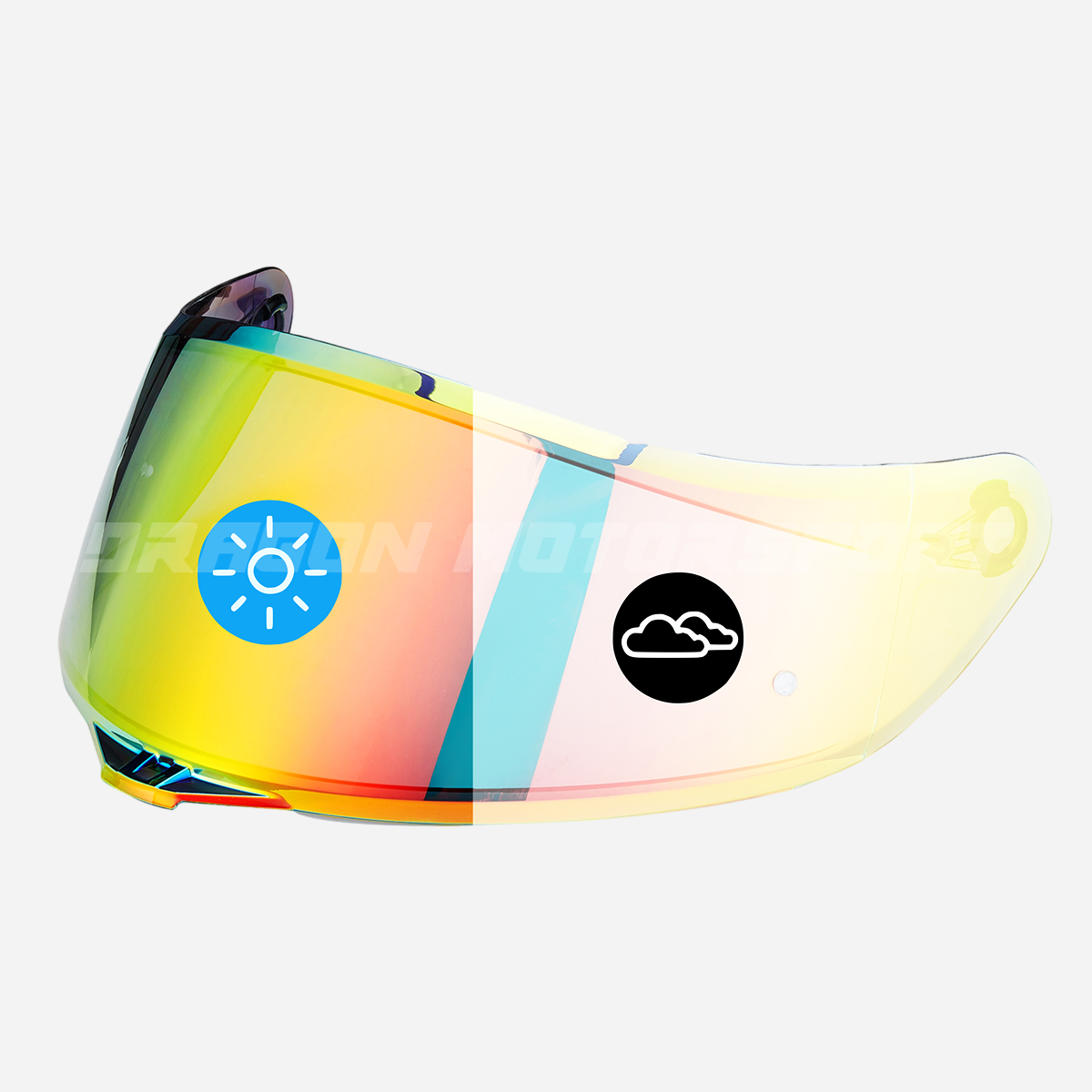 Aftermarket New Style Red Photochromic Visors for AGV K1/K3SV/K5 ...